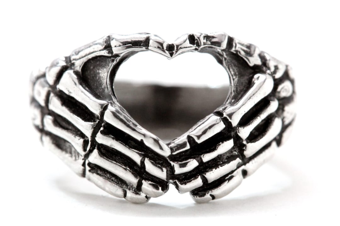 Silver Skeleton Ring Made in NYC - Etsy