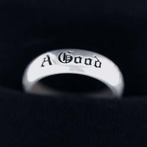 Mourning Ring A Good Life and A Happy Death Memento Mori Jewelry Made ...