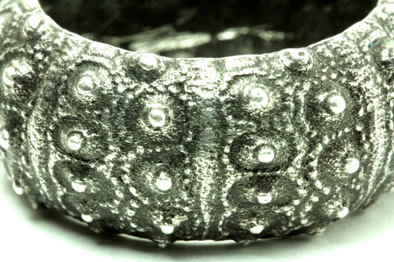 Sea Urchin Ring .925 Sterling Made in NYC Blue Bayer Design - Etsy
