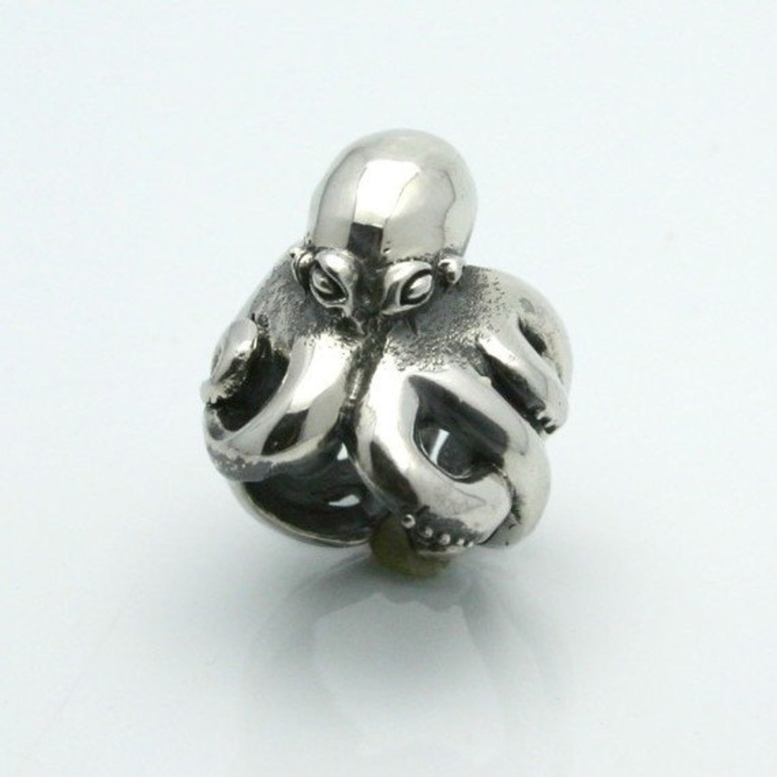 Silver Octopus Ring .925 Sterling Made in NYC Blue Bayer - Etsy
