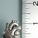 Anatomical Heart Cabinet Hardware, Antique Silver made in NYC - Etsy