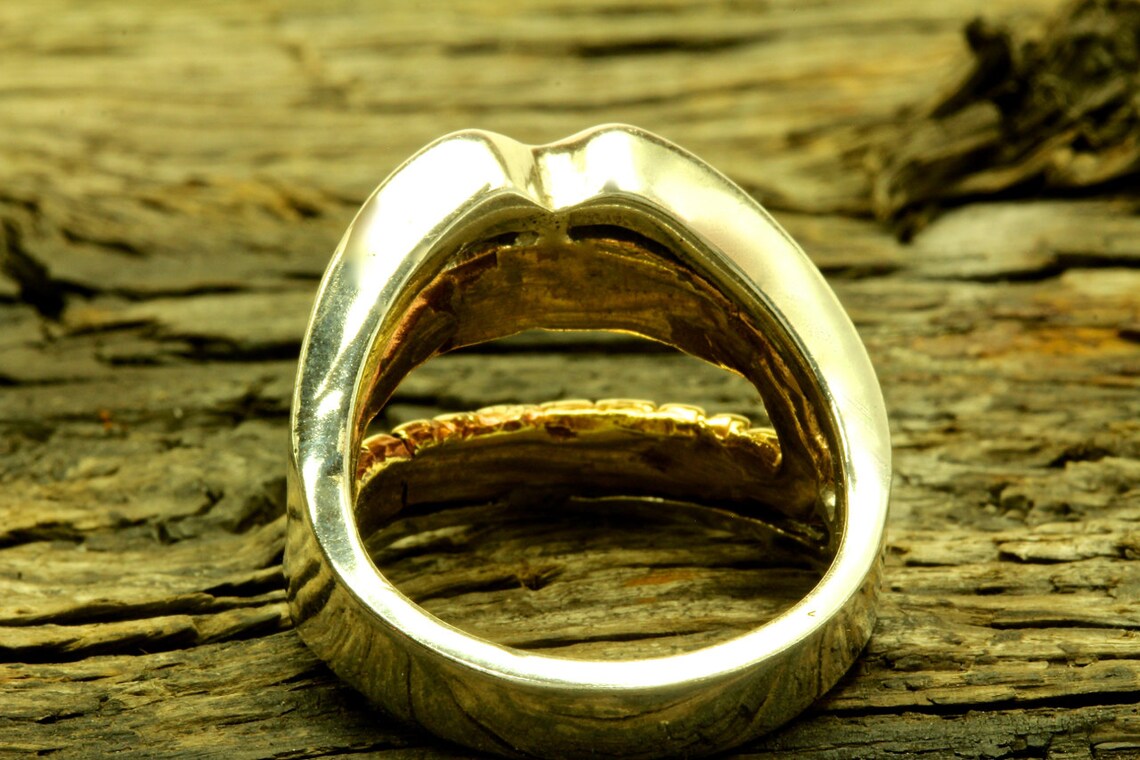 Smiley Teeth Ring Sterling Silver Made in NYC - Etsy