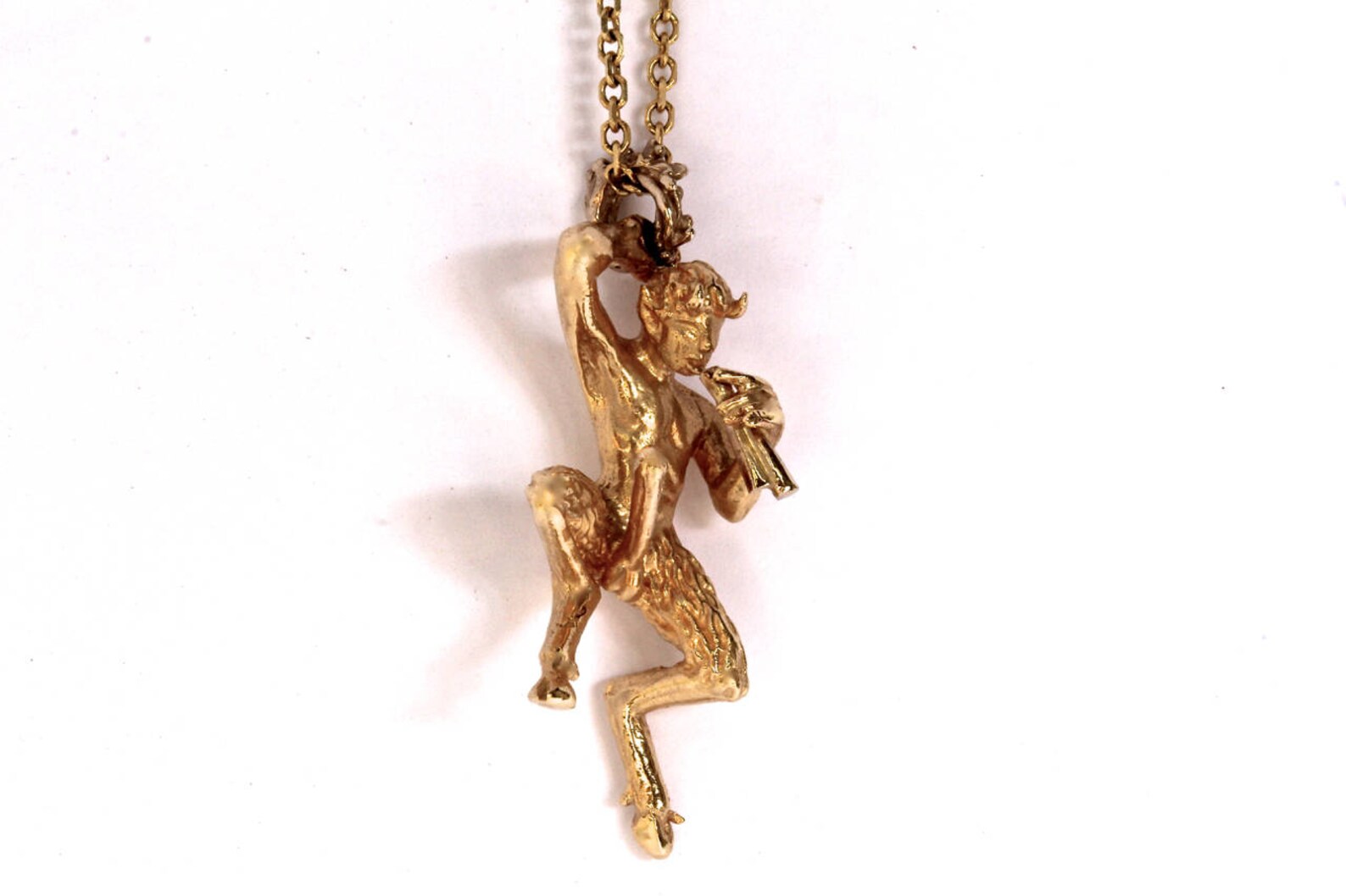 Erotic Pan Necklace in Solid 14k Gold 14k Chain Made in NYC - Etsy