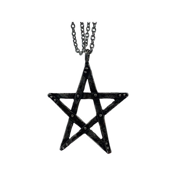 Big Pentagram Necklace Made in NYC - Etsy