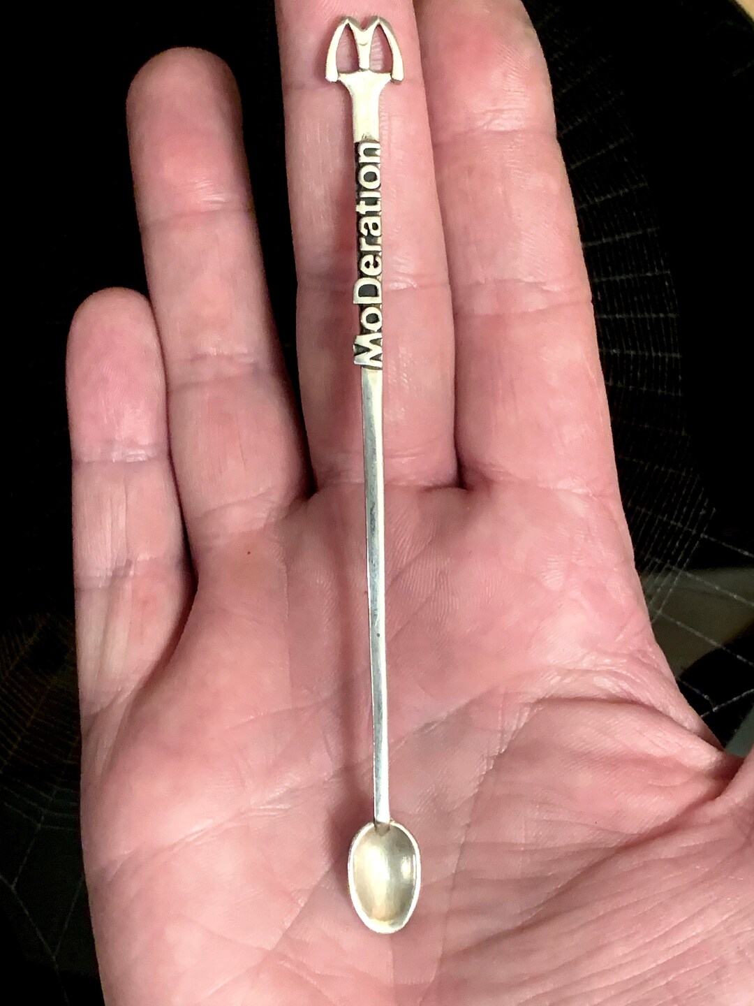 Silver Moderation Salt Spoon Made in NYC Blue Bayer Design - Etsy