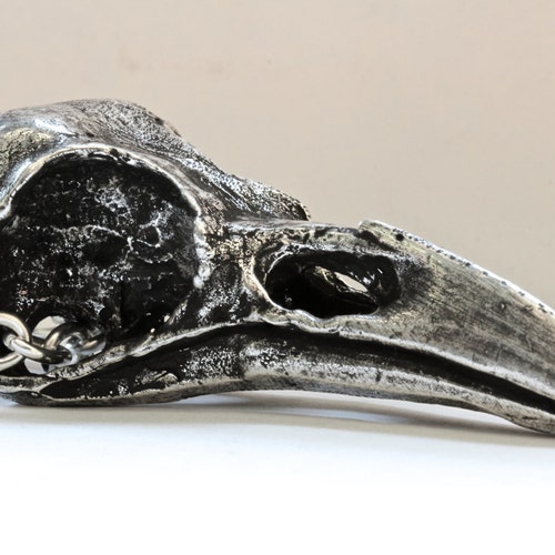 Small Bird Skull Necklace Silver Bird Skull Made in NYC - Etsy