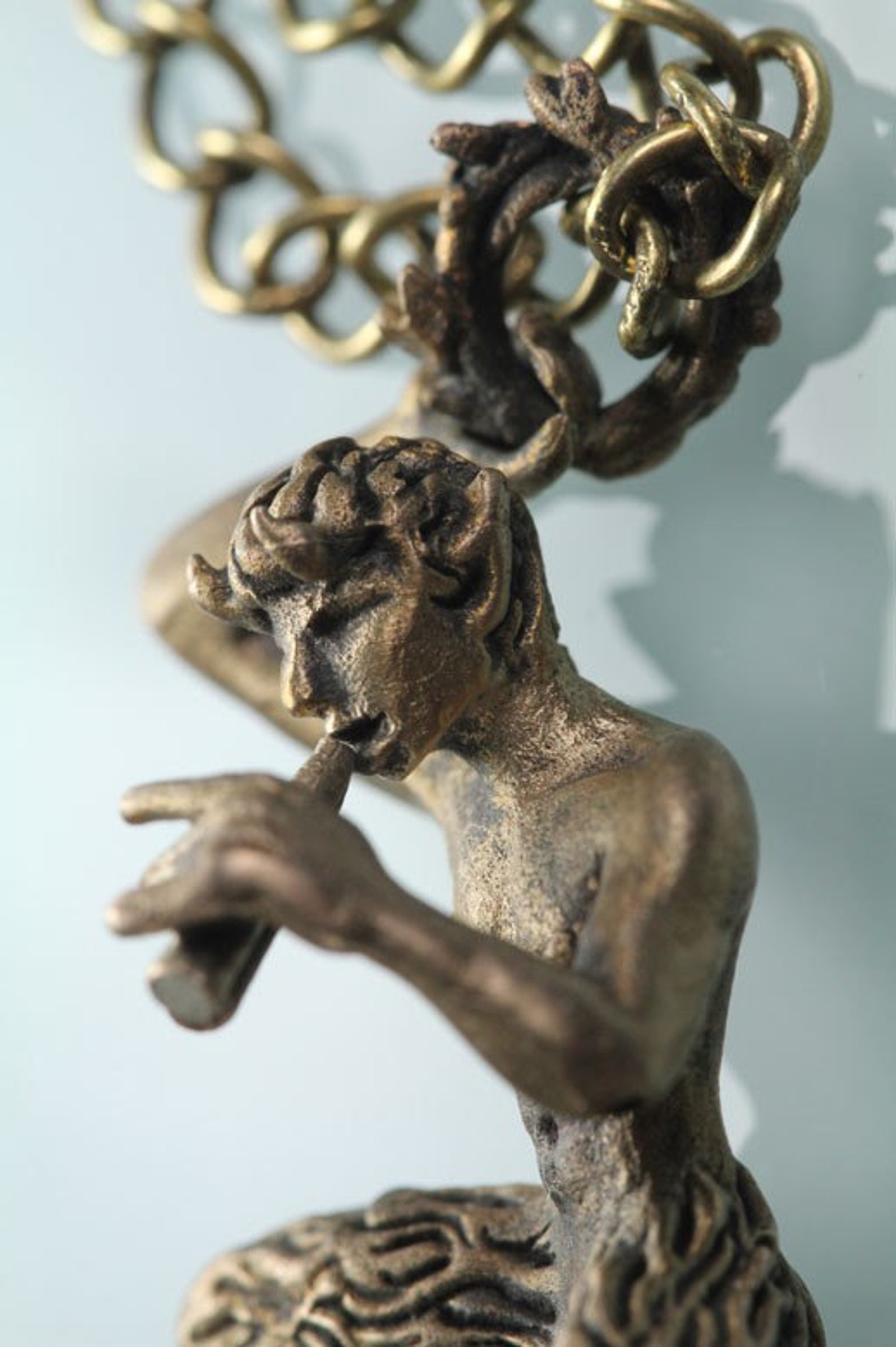 Pan Necklace in Solid Bronze Made in NYC - Etsy