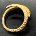 Dragon Snake Ring 14k Gold Emerald Eyes Adjustable Size Made in NYC - Etsy