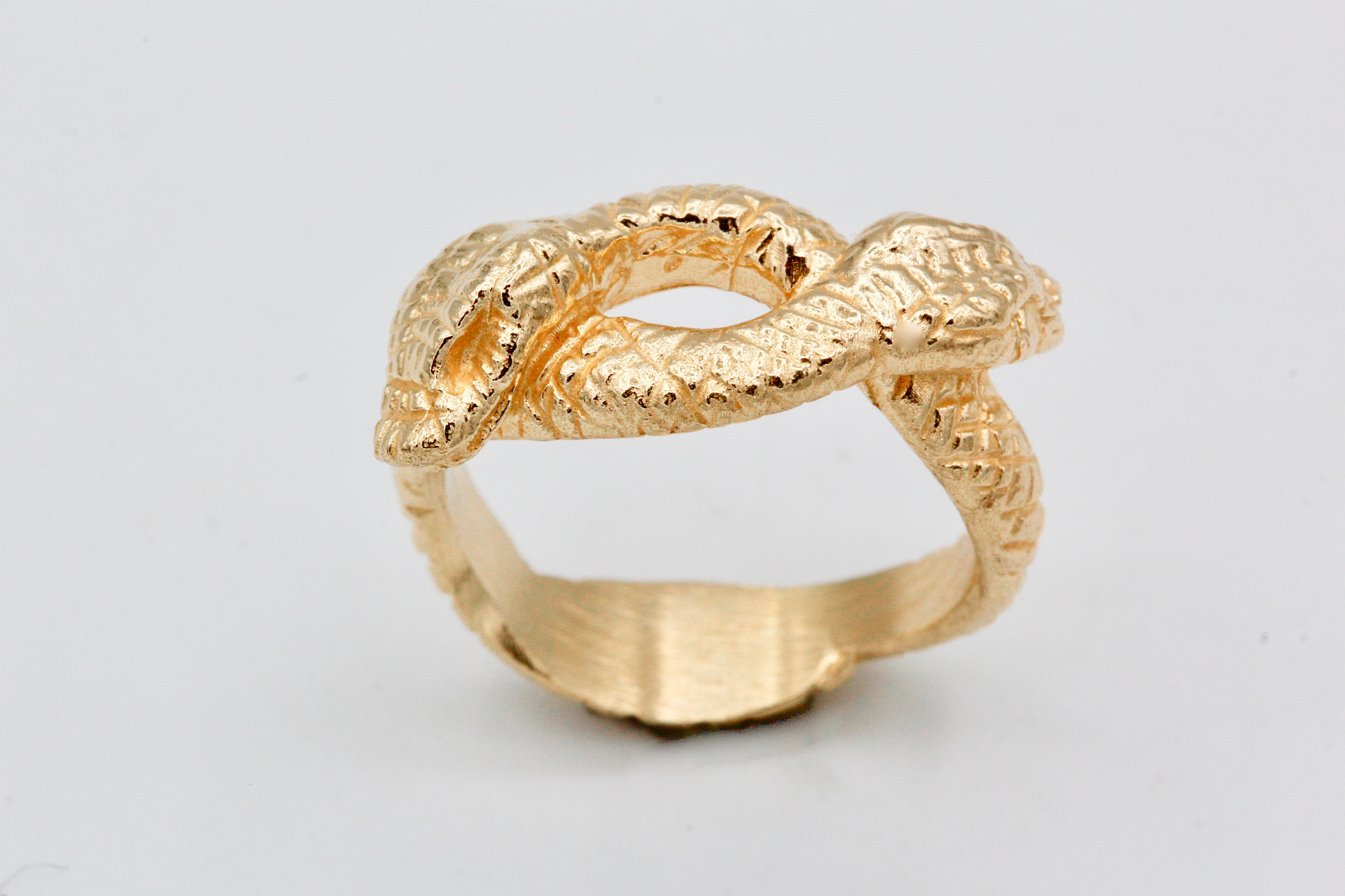 14k Gold Double Snake Ring Victorian Snake Ring Made in NYC | Etsy