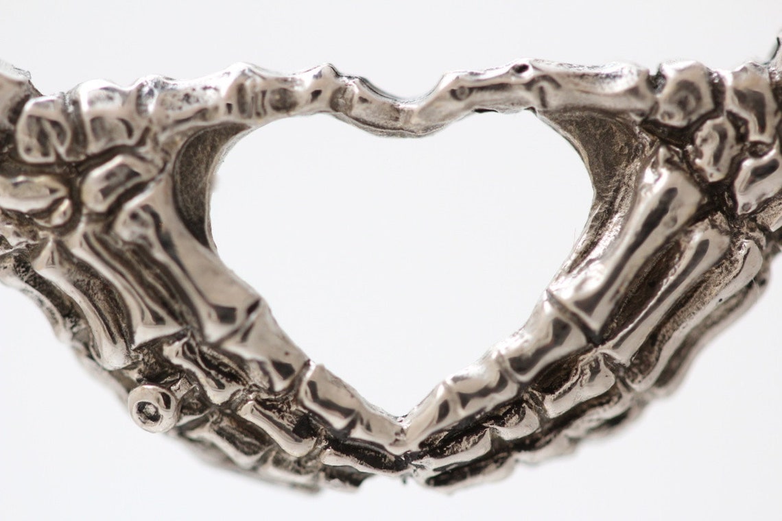 Skeleton Hands Necklace Made in NYC - Etsy