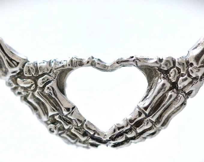 Skeleton Hands Necklace Made in NYC - Etsy