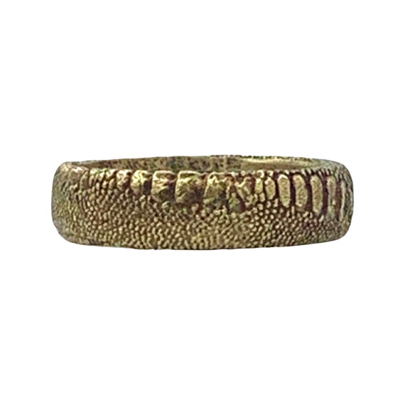 Snake Skin Ring Solid Bronze Made in NYC - Etsy
