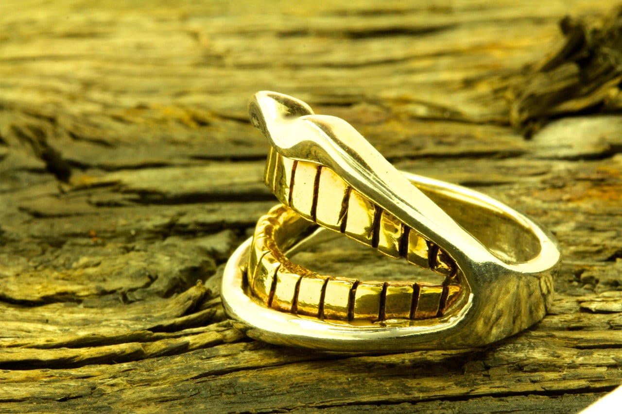 Smiley Teeth Ring Sterling Silver Made in NYC | Etsy