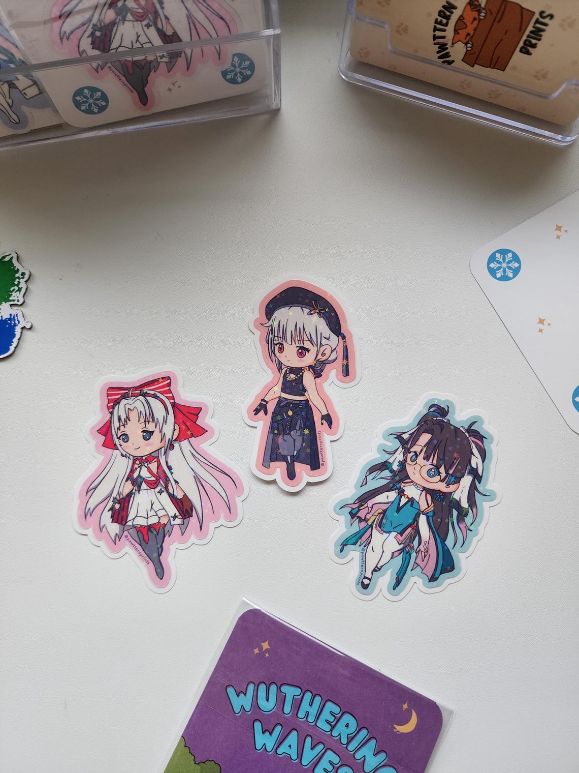 Anime Gaming Stickers | Fan Art | Kawaii Stationery | Holographic Vinyl ...