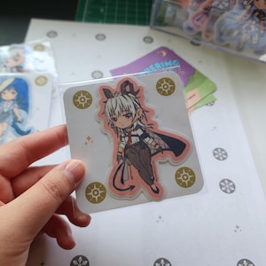 Anime Gaming Stickers | Fan Art | Kawaii Stationery | Holographic Vinyl ...