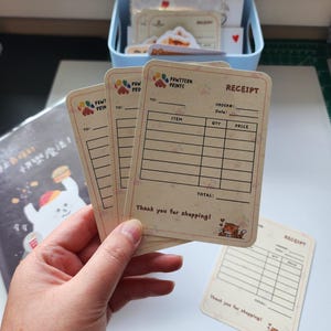 Pet Themed Receipt Paper | Small Business Packaging | Template Receipt ...