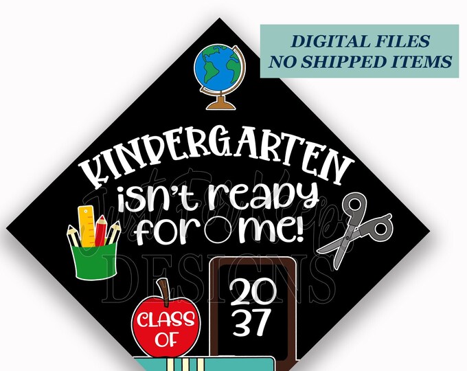 Printable Grad Cap Topper, DIY Graduation Cap Topper, Pre-k Grad ...
