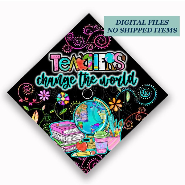 Graduation Cap Topper Teacher - Etsy