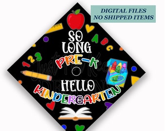 Kindergarten Editable Graduation Cap Topper, Printable Preschool ...