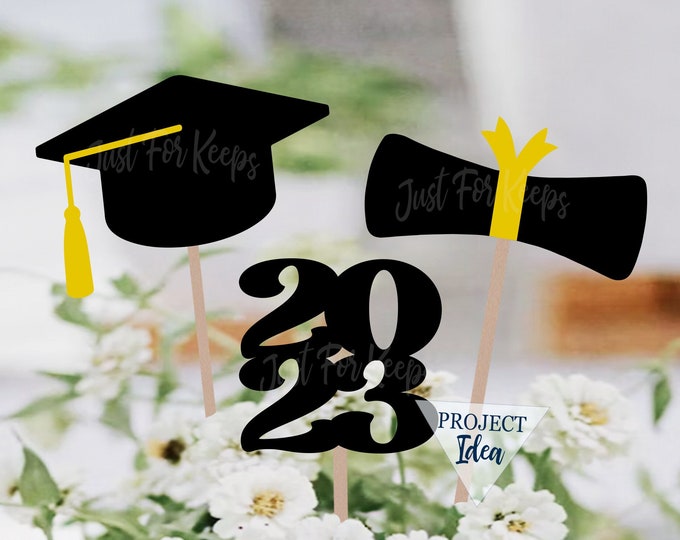 Graduation Centerpieces 2023 SVG, DIY Grad Party Decor, 2023 SVG ...