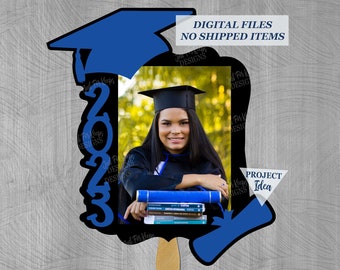 Graduation Fan SVG, Graduation Centerpiece SVG, DIY Graduation Photo ...