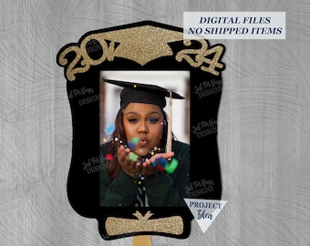 Graduation Fan SVG, Graduation Centerpiece SVG, DIY Graduation Photo ...