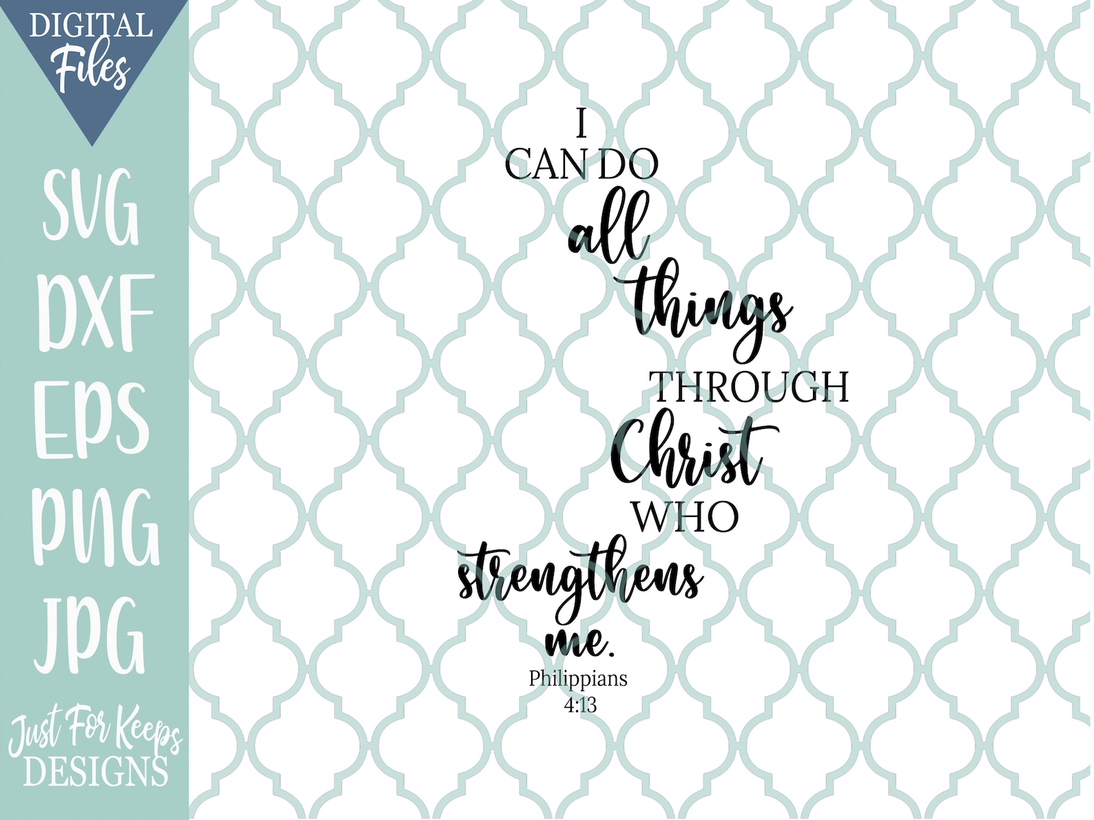 I Can Do All Things SVG, Philippians 4:13, Christian Svg, DIY ...