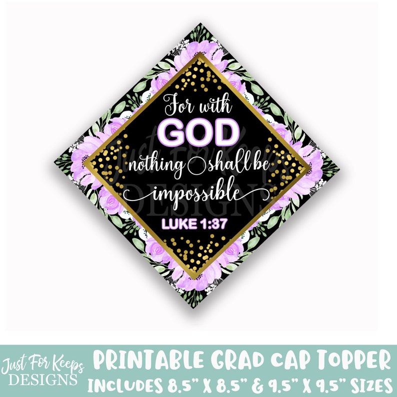Printable Grad Cap Topper DIY Graduation Cap Topper for With - Etsy