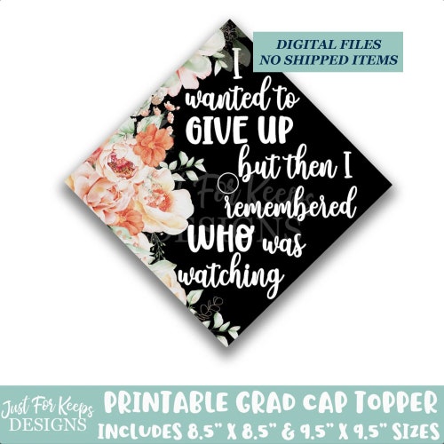 Printable Grad Cap Topper DIY Graduation Cap Topper - Etsy