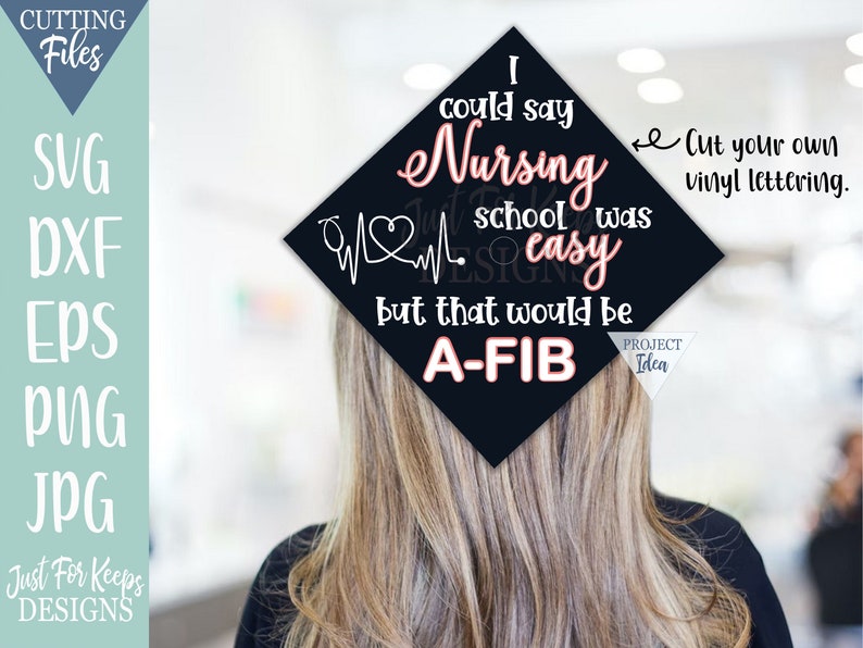 Nursing School Was Easy Svg That Would Be A-FIB DIY - Etsy