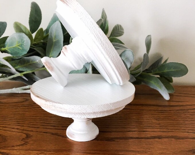 Farmhouse Riser Rustic Wood Mini Stand Set of 2 Mini Risers - Etsy