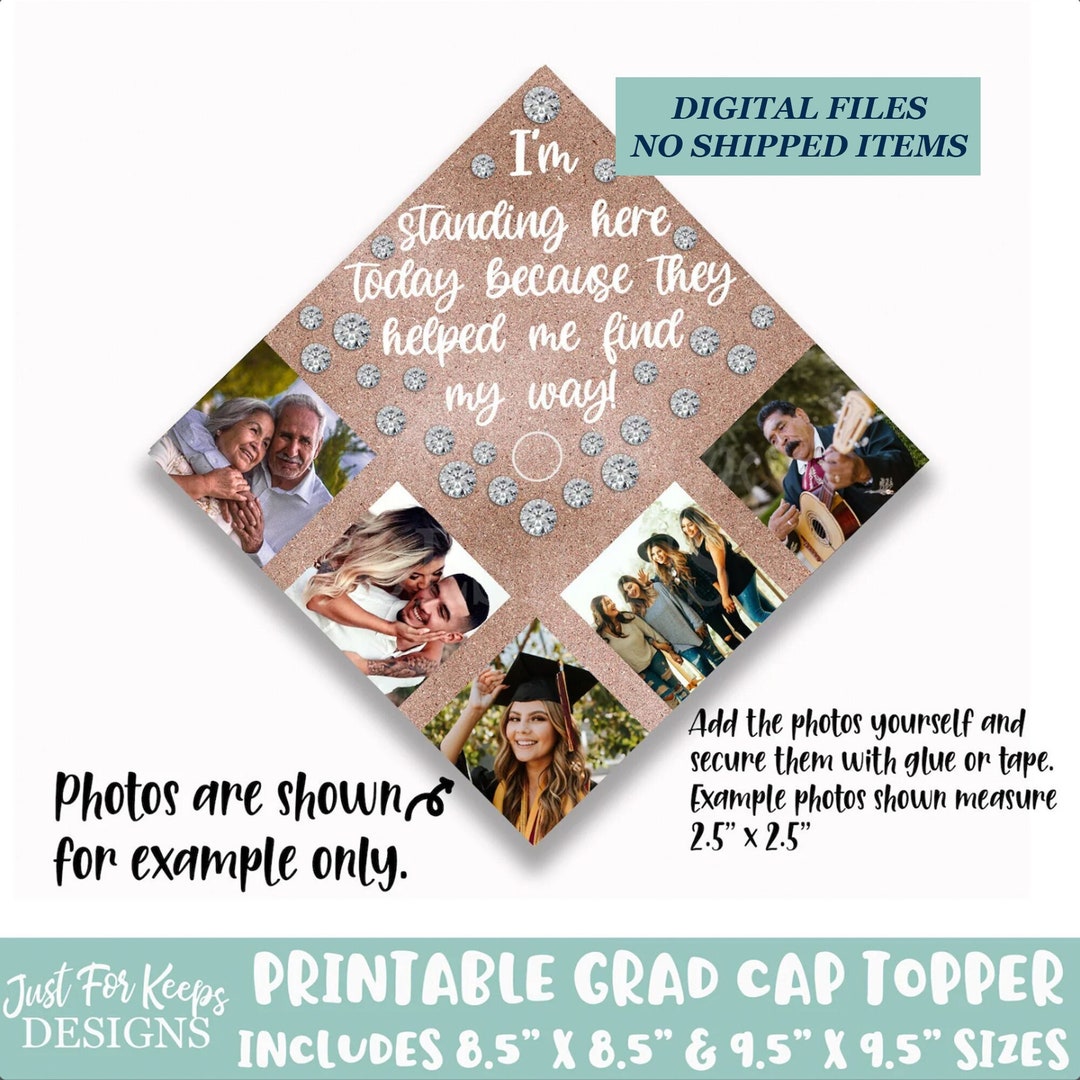 Photo Grad Cap Topper: DIY Graduation Dedication (digital Download) - Etsy