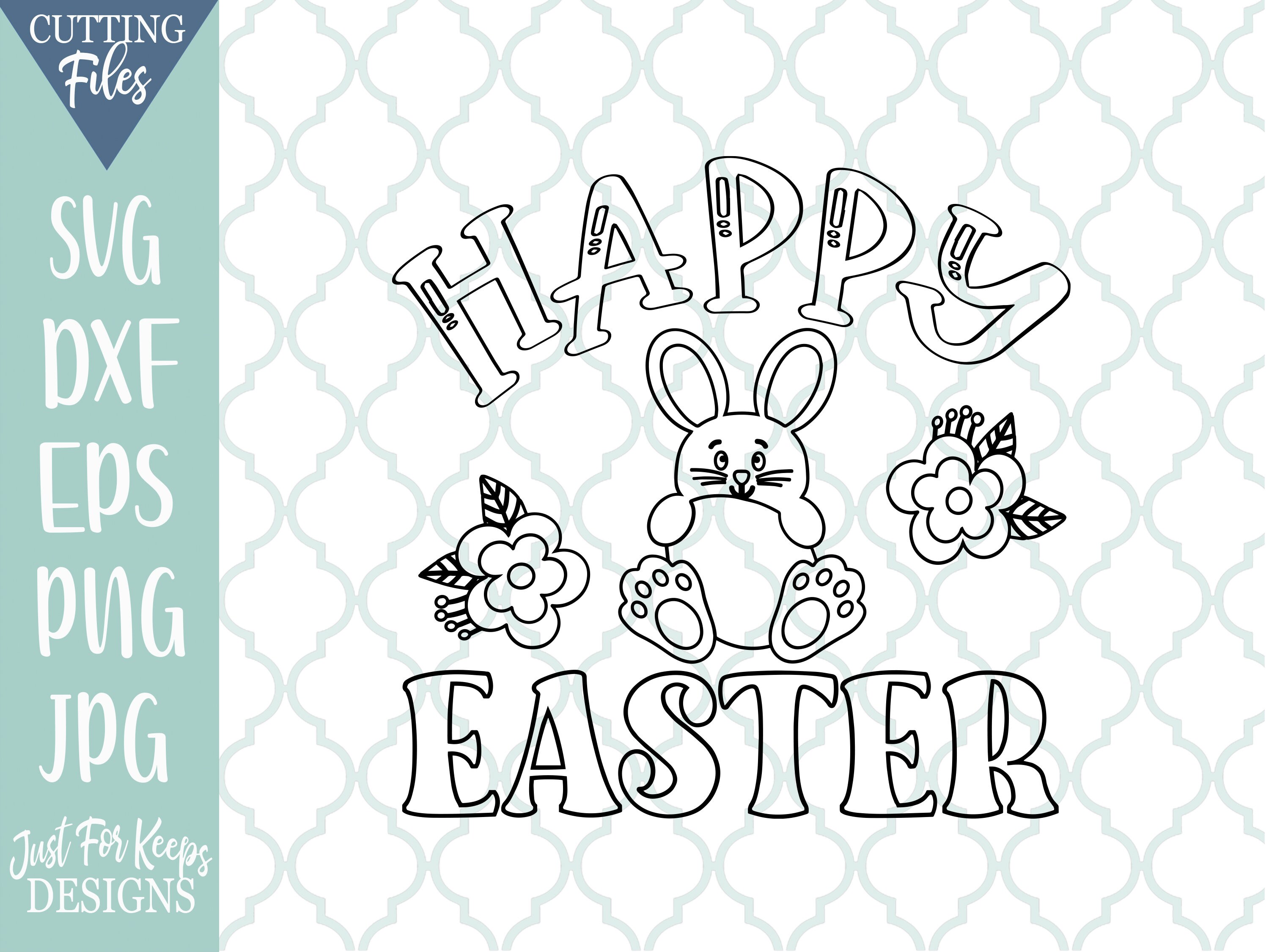 Easter Coloring SVG Easter Bunny Svg Easter Shirt Svg Bunny | Etsy