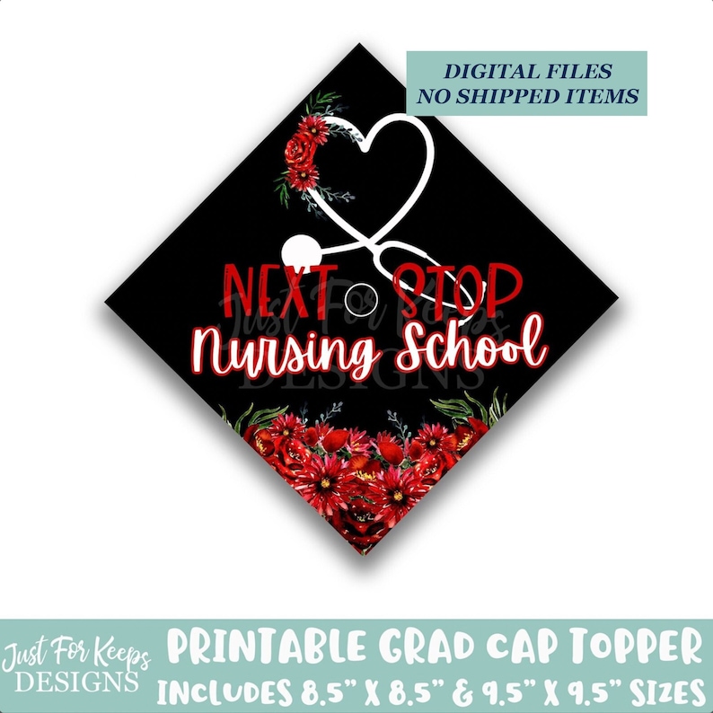 Printable Grad Cap Topper DIY Graduation Cap Topper Next - Etsy
