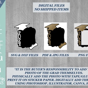 Graduation Fan SVG, Graduation Centerpiece SVG, DIY Graduation Photo ...