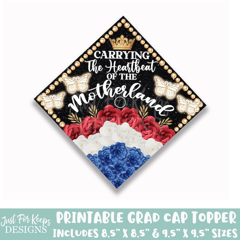 Printable Grad Cap Topper DIY Graduation Cap Topper Puerto - Etsy