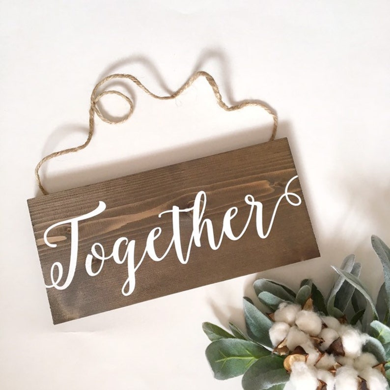 Better Together Signs Rustic Chair Signs Wood Wedding | Etsy