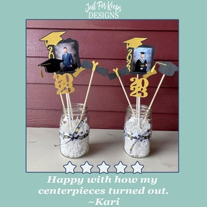 Graduation Centerpieces 2024 SVG, DIY Grad Party Decor, 2024 SVG ...