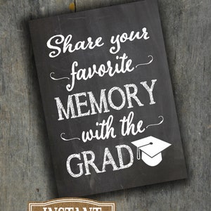 Share a Memory With the Grad Graduation Party Share Memories Leave A ...
