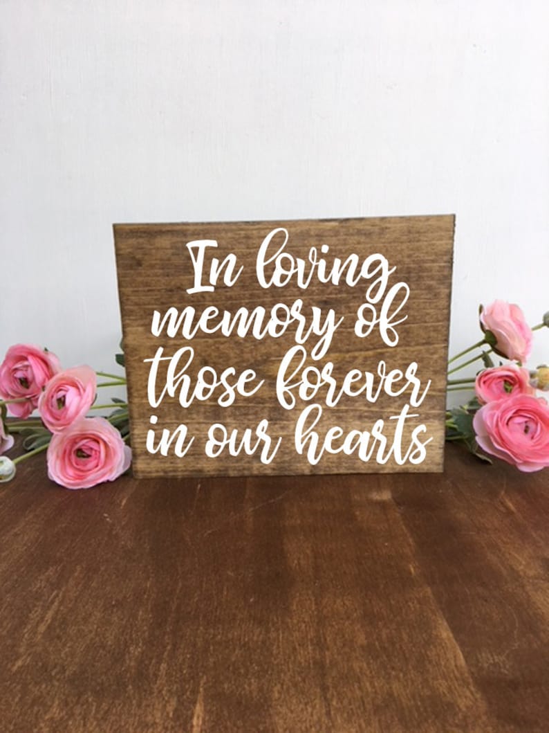 In Loving Memory of Those Forever in Our Hearts Sign in - Etsy