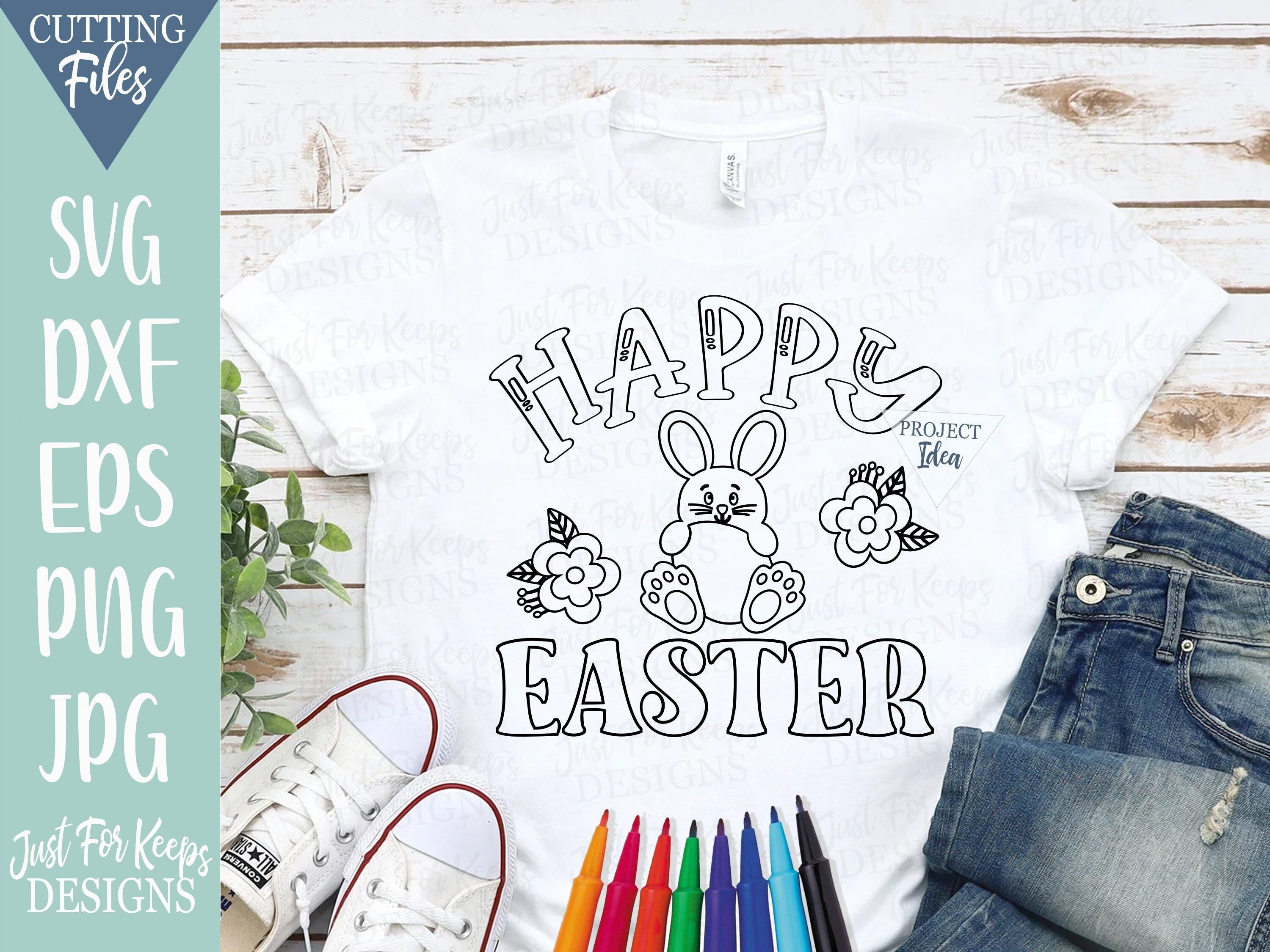 Easter Coloring SVG Easter Bunny Svg Easter Shirt Svg Bunny | Etsy