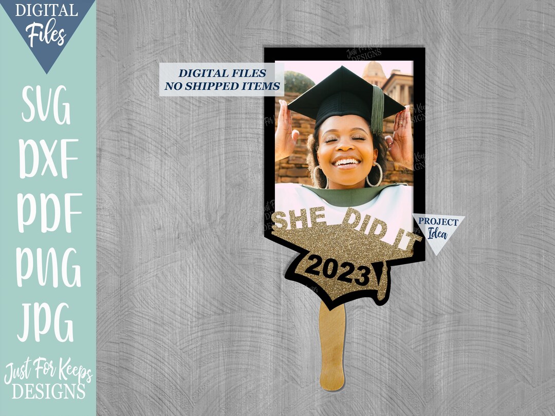 Graduation Fan SVG Graduation Centerpiece SVG DIY Graduation - Etsy