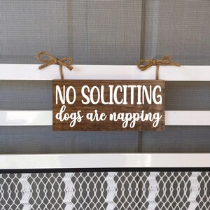 No Soliciting Sign, No Soliciting Dog Sign, Wreath Sign, No Soliciting ...