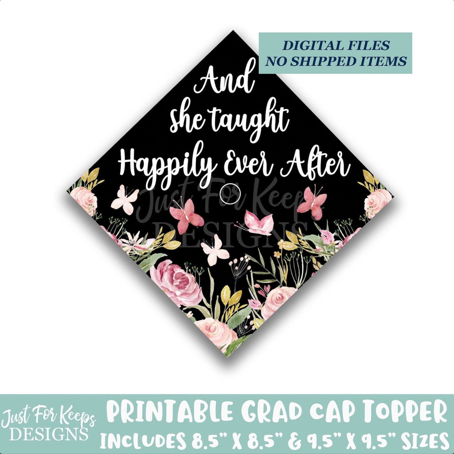 Printable Grad Cap Topper DIY Graduation Cap Topper She - Etsy