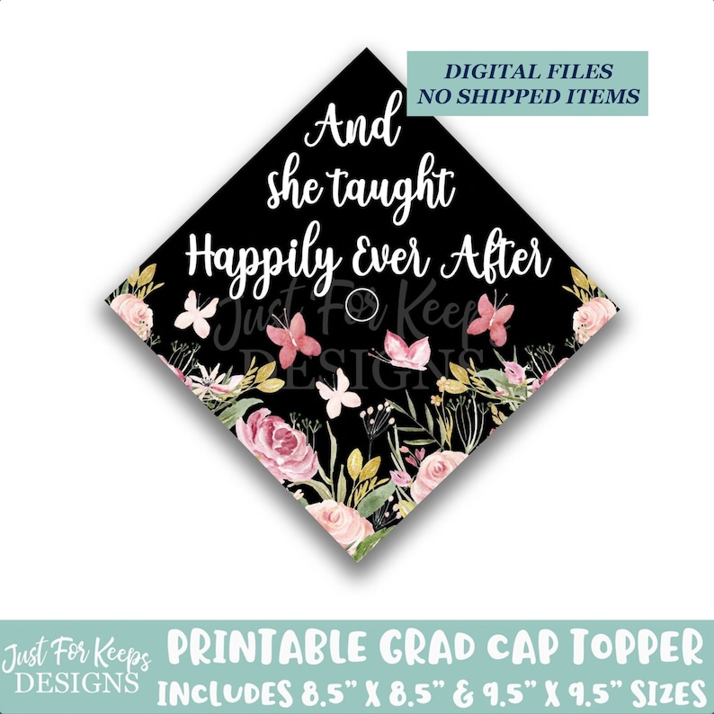 Printable Grad Cap Topper DIY Graduation Cap Topper She - Etsy