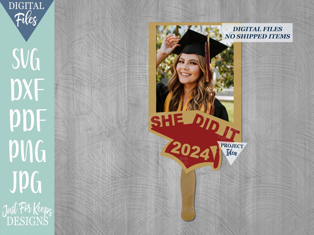 Graduation Fan SVG, Graduation Centerpiece SVG, DIY Graduation ...