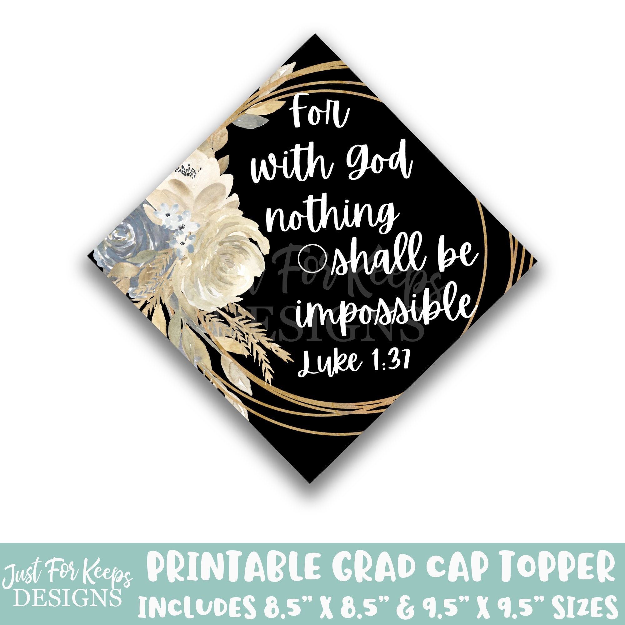 Printable Grad Cap Topper DIY Graduation Cap Topper for With - Etsy