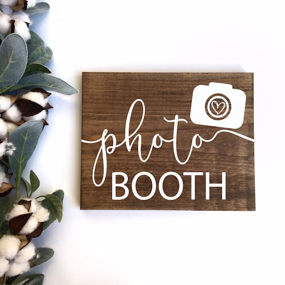 Photo Booth Sign Wedding Photo Booth Sign Wood Wedding Sign - Etsy