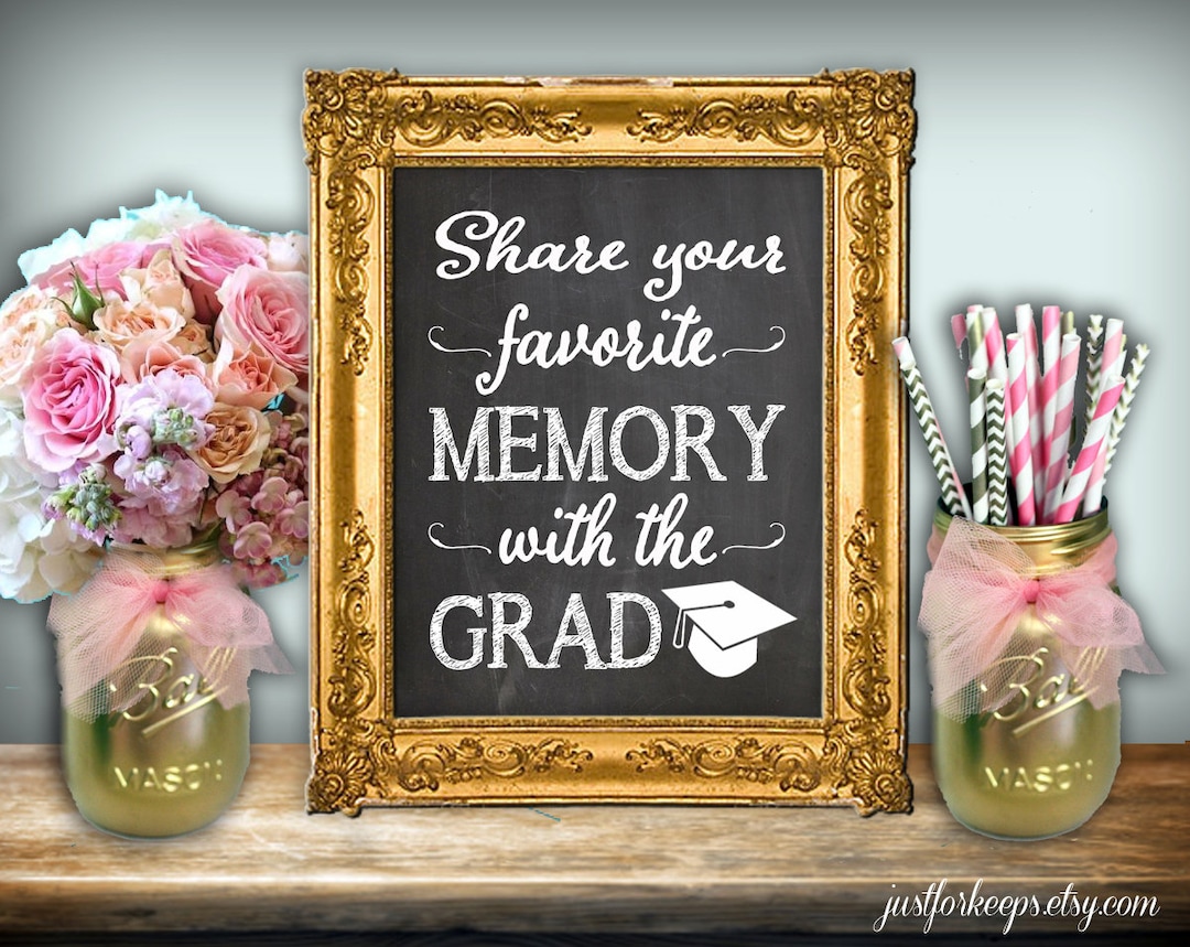 Share a Memory With the Grad Graduation Party Share Memories Leave A ...