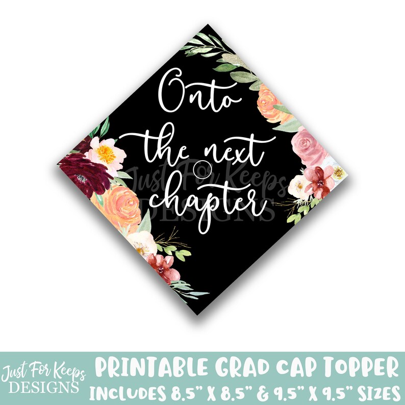Printable Grad Cap Topper DIY Graduation Cap Topper Onto the | Etsy